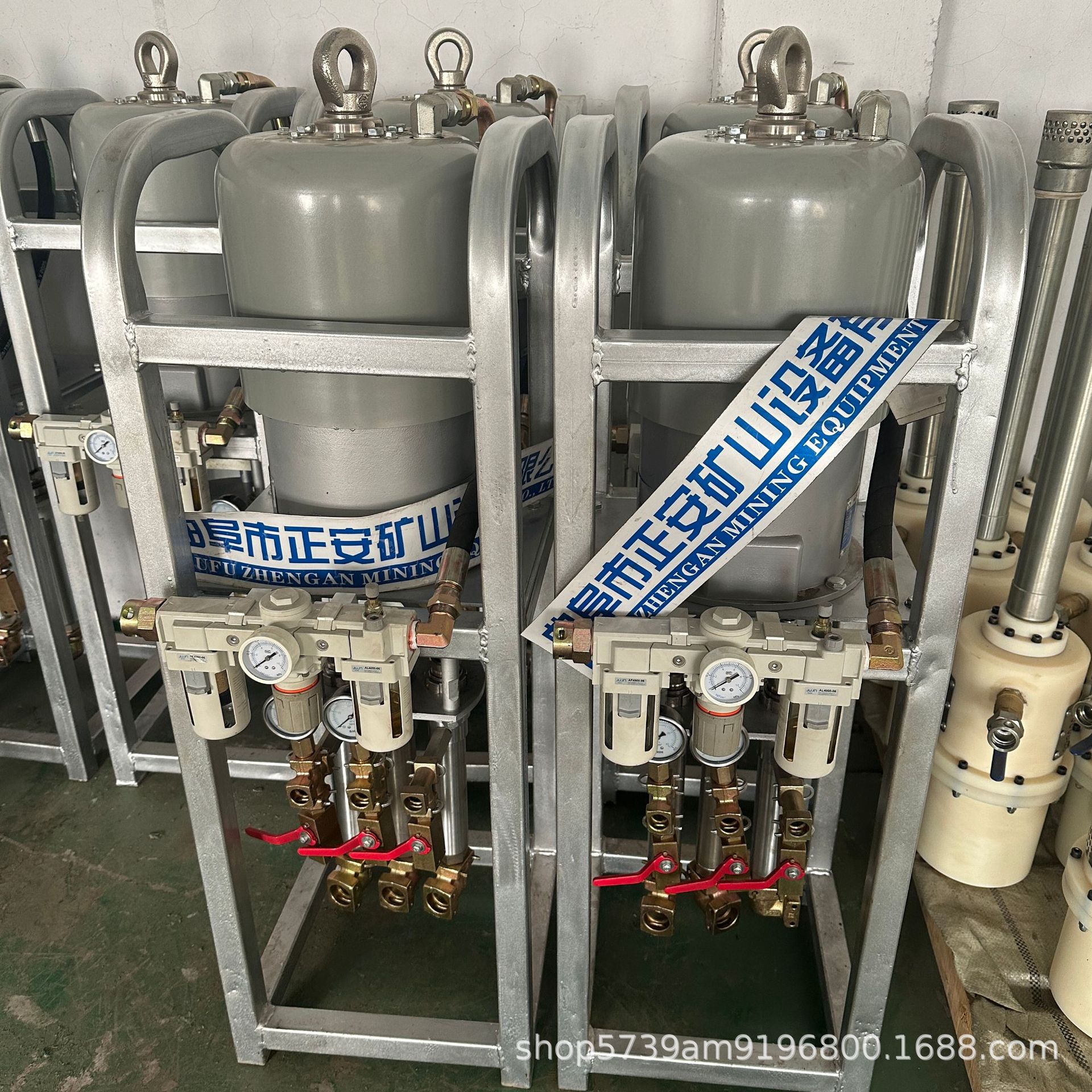 三缸双液气动注浆泵ZZQ-0.72/10 型煤矿用防爆立式化学浆注浆机