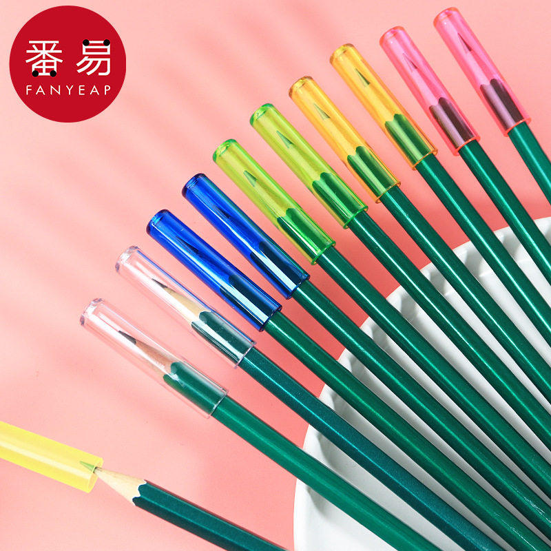 铅笔套A1pn001-笔帽透明铅笔头盖笔尖保护套儿童小学生笔盖加