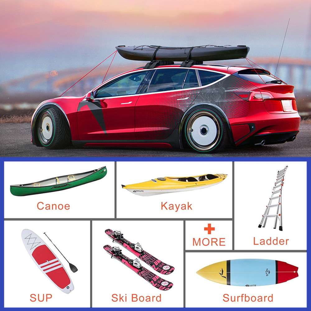 通用旅行架汽车车顶行李软架皮划艇冲浪板橡皮艇滑雪板工具车顶