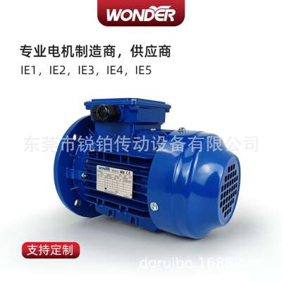 WONDER电机380V三相WEA8024铝壳交流高速电动机0.75KW机械设备用
