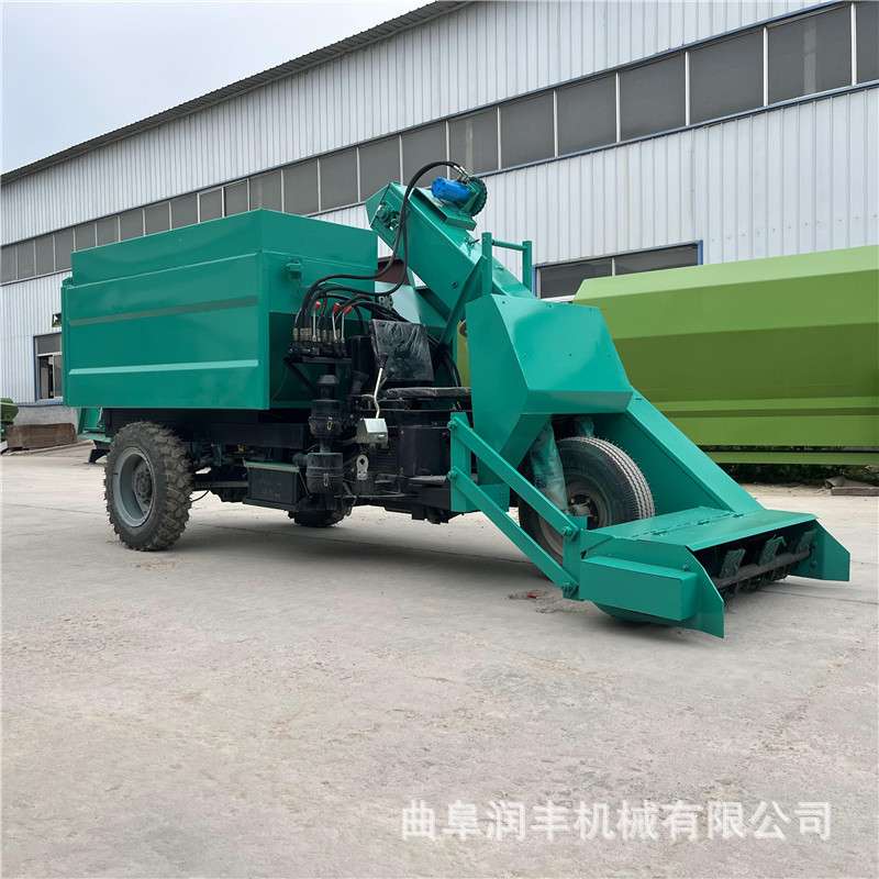农场三轮干湿清粪车 畜牧机械养殖清理机 四驱四轮牧场铲粪机
