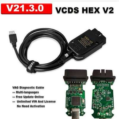真二代Real HEX V2 VAGCOM VCDS STM32F429 5053 在线升级多语种