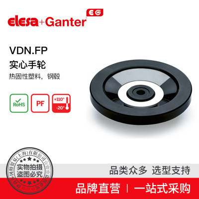 ElesaGanter伊莉莎冈特VDN.FP实心手轮热固性塑料钢毂（2）