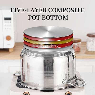 跨境13件套cookware set厨具加厚复底不锈钢套装锅带蒸格锅具套装
