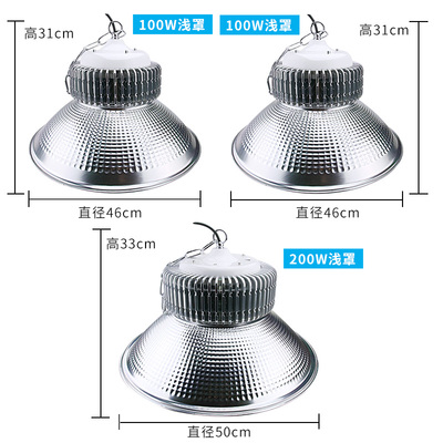 LED鳍片工矿灯超亮厂房灯100W150W200瓦250W工厂车间照明工业用灯