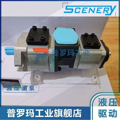 SCENERY双联内啮合齿轮泵 S2NCB系列 液压系统 伺服齿轮油泵 驱动