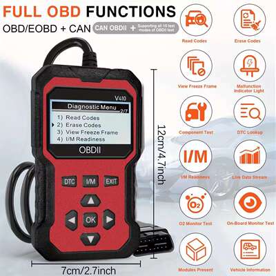 ELM327 OBD2汽车诊断仪 读取数据流 支持电瓶电压检测