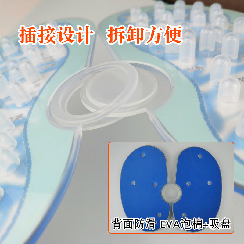 日式足底穴位按摩垫足疗走毯家用趾压板脚底可折叠足部按摩反射区