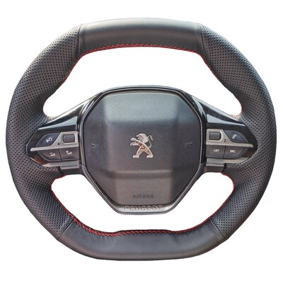 适用于23标致508L专用手缝方向盘套408X 308 2008 4008 5008把套