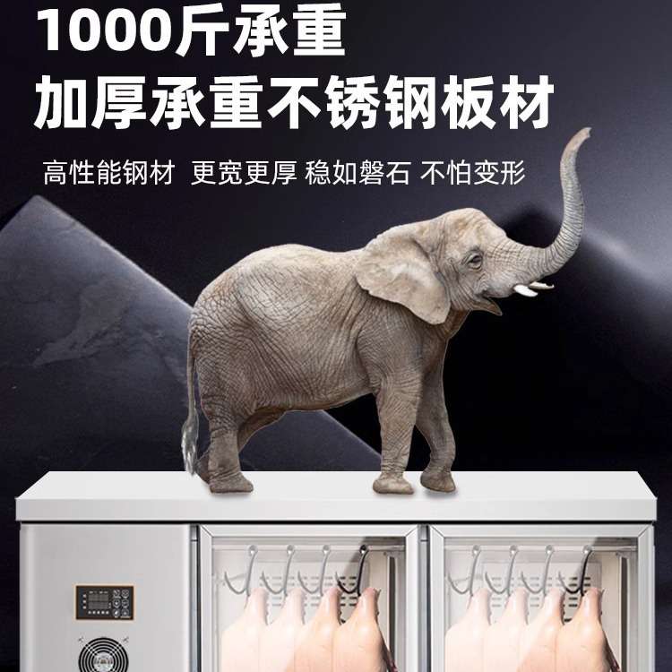 商用新款晾鸭柜烧鹅烧鸭胚吹风干展示柜除湿保鲜烤鸭风干晾胚柜