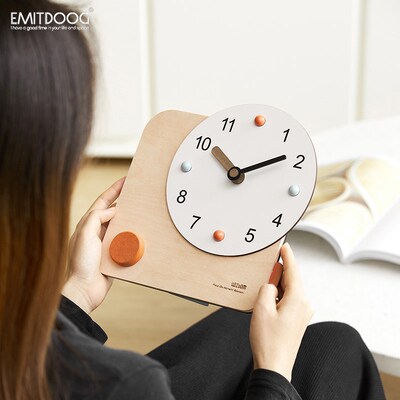 EMITDOOG办公桌面装饰摆件创意时钟家居客厅玄关电视柜高档装饰品
