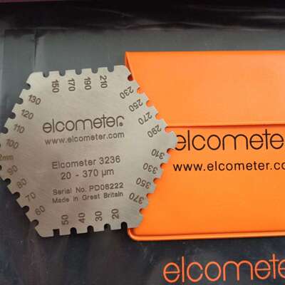 Elcometer 3236六角湿膜梳、不锈钢湿膜卡K0003236M201