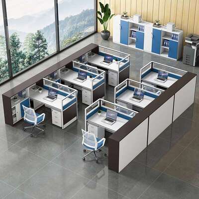 Office desk and chair combination staff computer desk