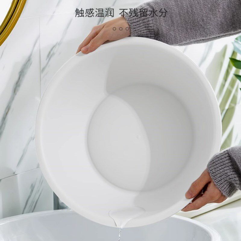 日式圆形洗脸盆学生宿舍用塑料洗脚盆子家用洗菜盆婴童宝宝洗衣盆