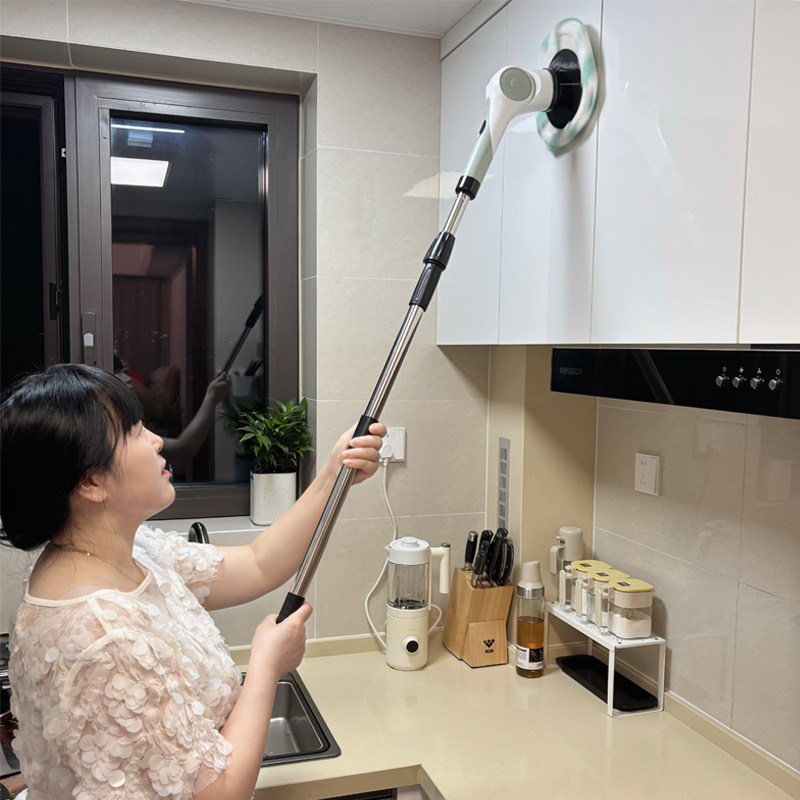 绿娃擦厨房机拖地充电式家用清洗多功能电动强力刷头26款升级版