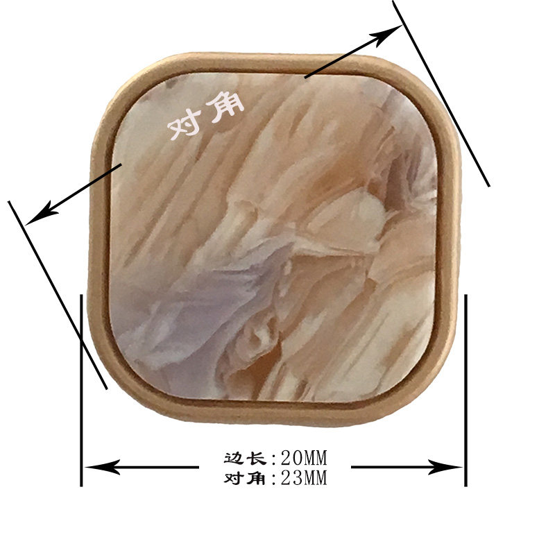 正方金属纽扣百搭西装黑色高档形外套方形女上衣扣子风衣大衣配件