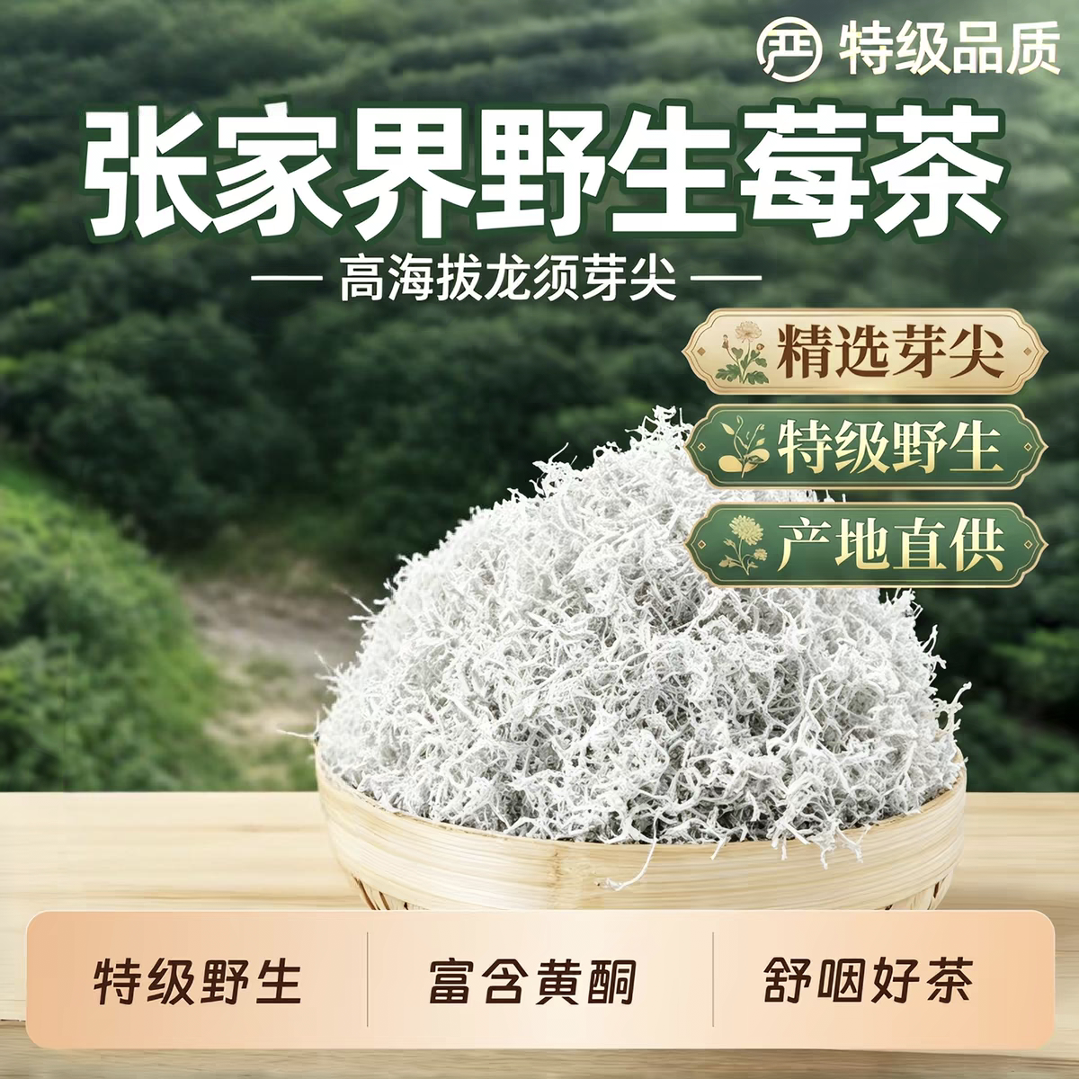芽尖莓茶显齿蛇葡萄叶芽头芽尖龙须藤茶特级野生养生茶正品保证