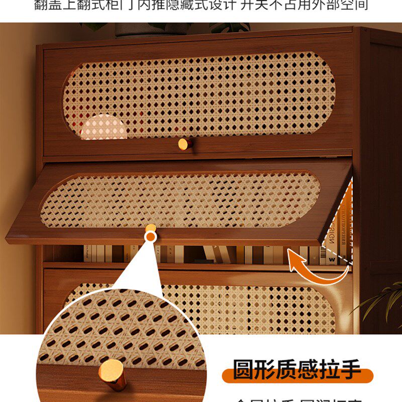 书柜储物柜一体防尘书架落地多层置物架家用客厅收纳陈列展示柜子