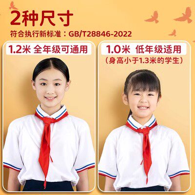红领巾小学生 成人活动红领巾涤棉布 好面料红领巾10条一件 1.2米