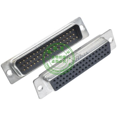 高品质  DSUB DB 50P 焊线式连接器 黑胶芯 HDB 50P