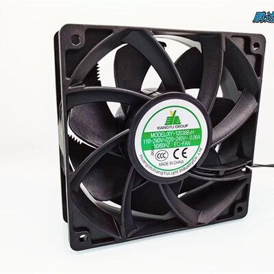 厂家XY-12038B2H 12038大风量110V 220V节能增压12cm机柜机箱散热