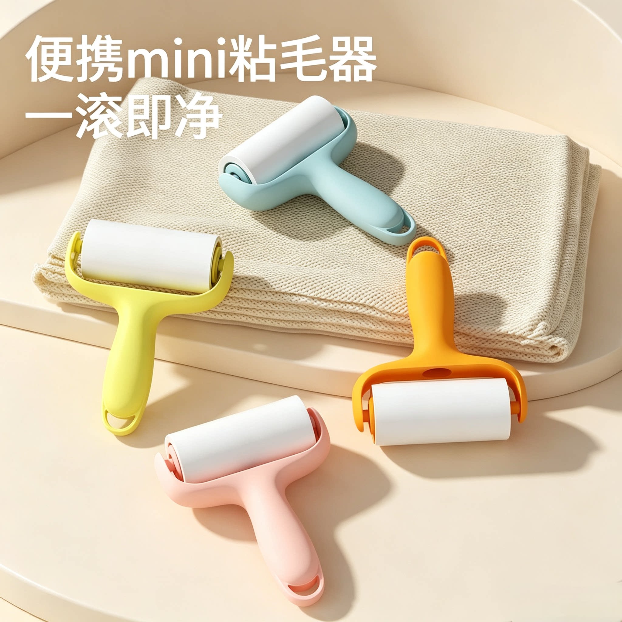 迷你粘毛器便携mini滚筒可撕式纸小型随身携带衣物除尘粘毛滚粘纸