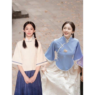 青年服茶艺服五四毕业班复古风演讲朗诵演出服民国合唱风女学生装