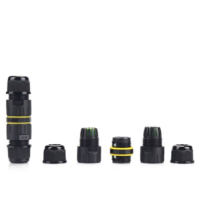 户外防水连接器IP68 M20防水连接器路灯户外3芯4芯电缆防水连接器