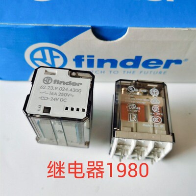 原装进口finder芬德继电器 62.23.9.024.4300 全新16A DC24V 8脚