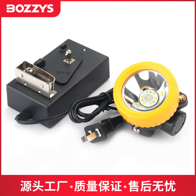 出口型LED头灯IP68防水工业矿灯锂电1W2200MAH主辅灯珠矿灯BK3000