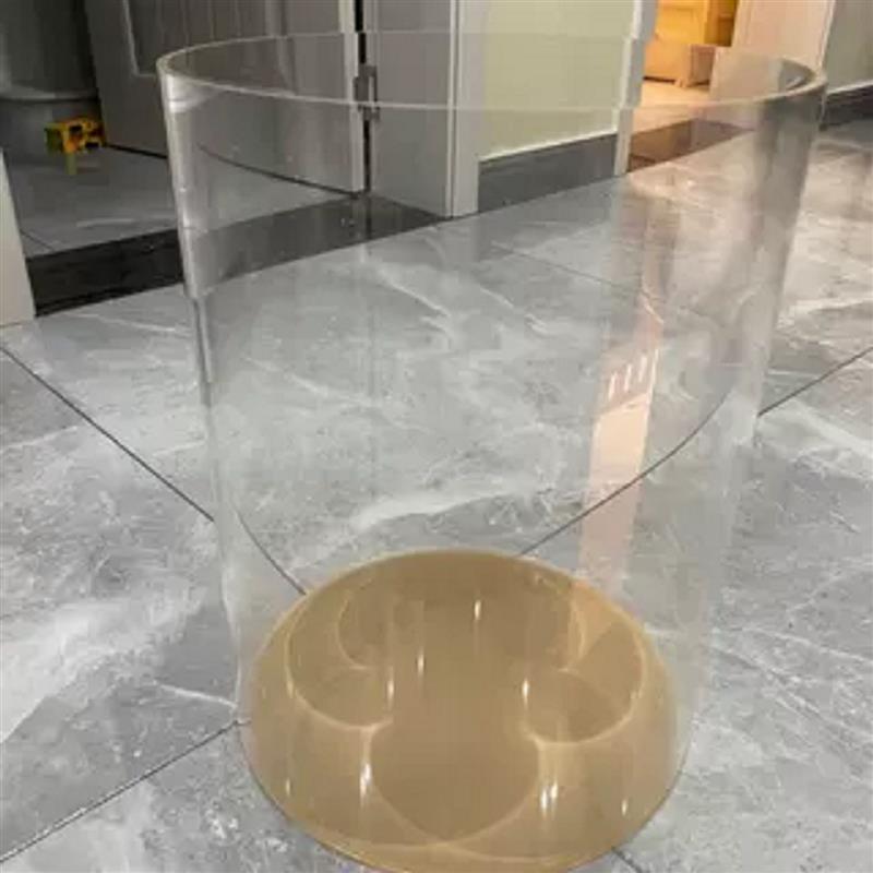 高透明亚克力管圆柱形乳白棒PMMA空心筒鱼缸有机玻璃管展示罩定制