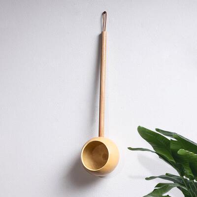 泰国椰壳木质水瓢 家用创意椰子瓢 SPA茶道木瓢勺 简约木制浇花瓢