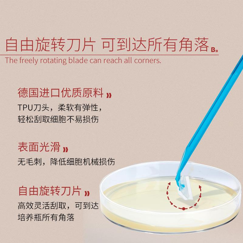 比克曼生物细胞铲细胞刮刀实验室一次性无菌刮板微生物细菌推刮器