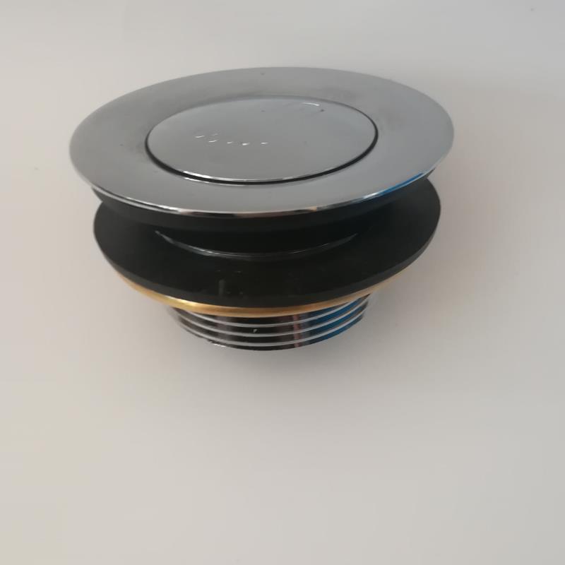 足浴盆弹跳下水器配件 带提篮去水器 脚踩式浴缸排水器 按压排水
