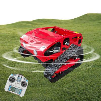 出口俄罗斯HT550遥控履带割草机 荒草果园草坪除草 Crawler mower