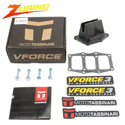 摩托车簧片阀套装V305系统固定块进气阀CR250R MX 赛车摩托碳纤维