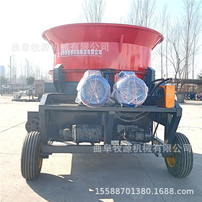 草捆粉碎机 可移动式圆盘粉碎机 大型成捆稻草粉碎机