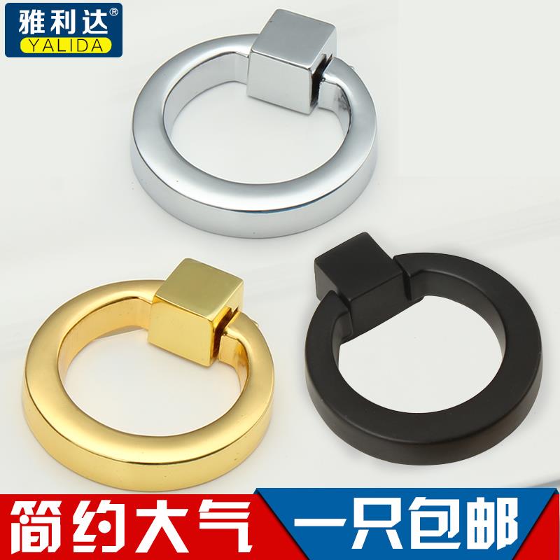 家用抽屉高端隐形拉手抽屉厨房拉手橱柜衣柜拉手抽屉圆形小把手