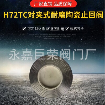 陶瓷对夹式止回阀H72TC-10P耐磨DN600304不锈钢.