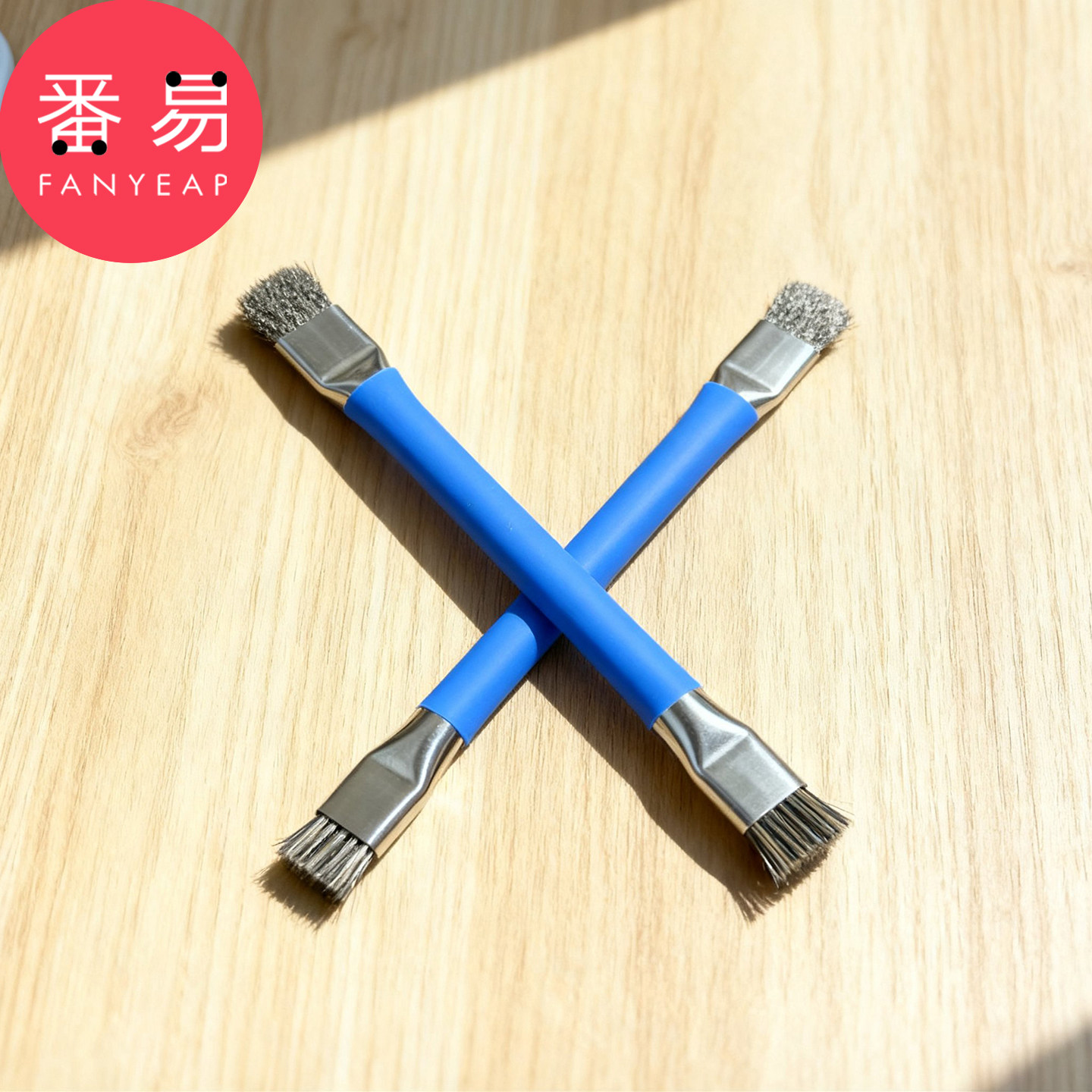 燃气灶清洁刷A1zzn001-双头硬毛刷清洁污垢刷子燃气灶缝隙钢丝刷