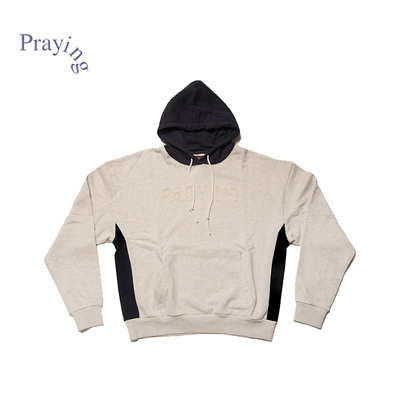 Praying撞色连帽卫衣26秋