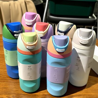 owala水杯保温杯瓶新款bottle不锈钢吸管杯便携保冷杯Freesip美国