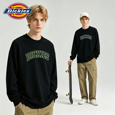 Dickies美式落肩长袖T恤男秋季