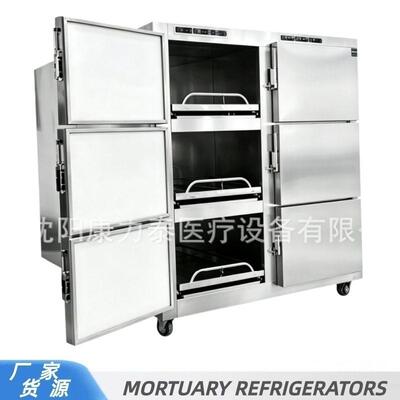 MORTUARY REFRIGERATORS 6具尸体冷藏柜 自动除霜 带灯遗体冷冻柜
