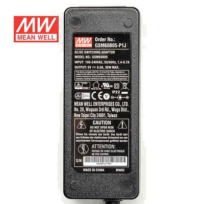 明纬9V电源54W GSM60B09-P1J 6A医疗节能适配器环球认证二插