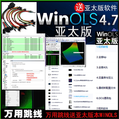 ECU跳线OBD专用赠不跳图亚太中文WINOLS4.7不改时间版