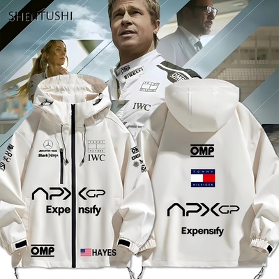 连帽秋冬新款宽松防风冲锋衣