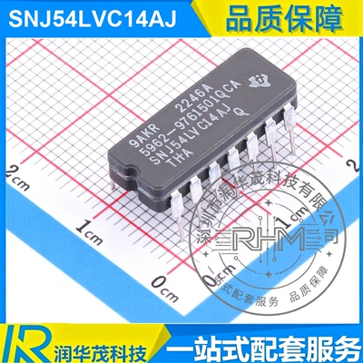 IC SNJ54LVC14AJ CDIP-14 丝印 SNJ54LVC14AJ 六反相器IC 全新 TI