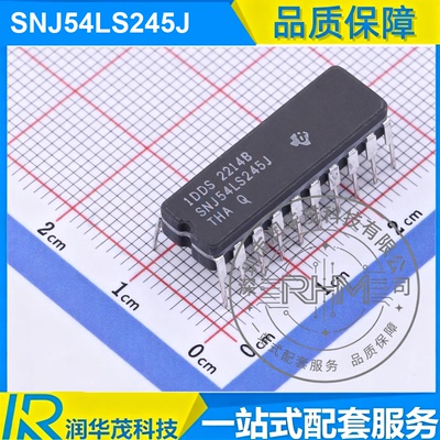 现货 SNJ54LS245J CDIP-20 丝印 SNJ54LS245J 8CH 5V 收发器 TI