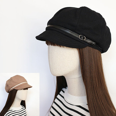 鸭舌帽外出优雅女士秋冬毛呢
